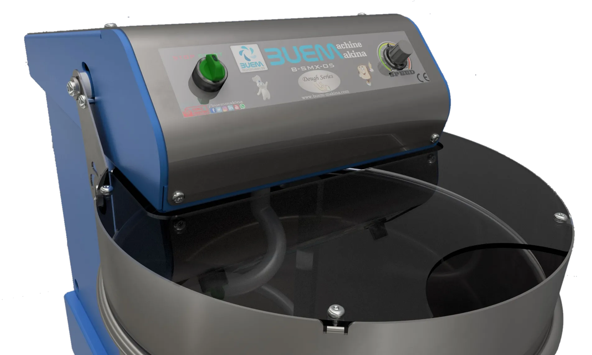 Buem Makina - MINI-MIX 5 KG UN KAPASİTELİ SPİRAL MİKSER